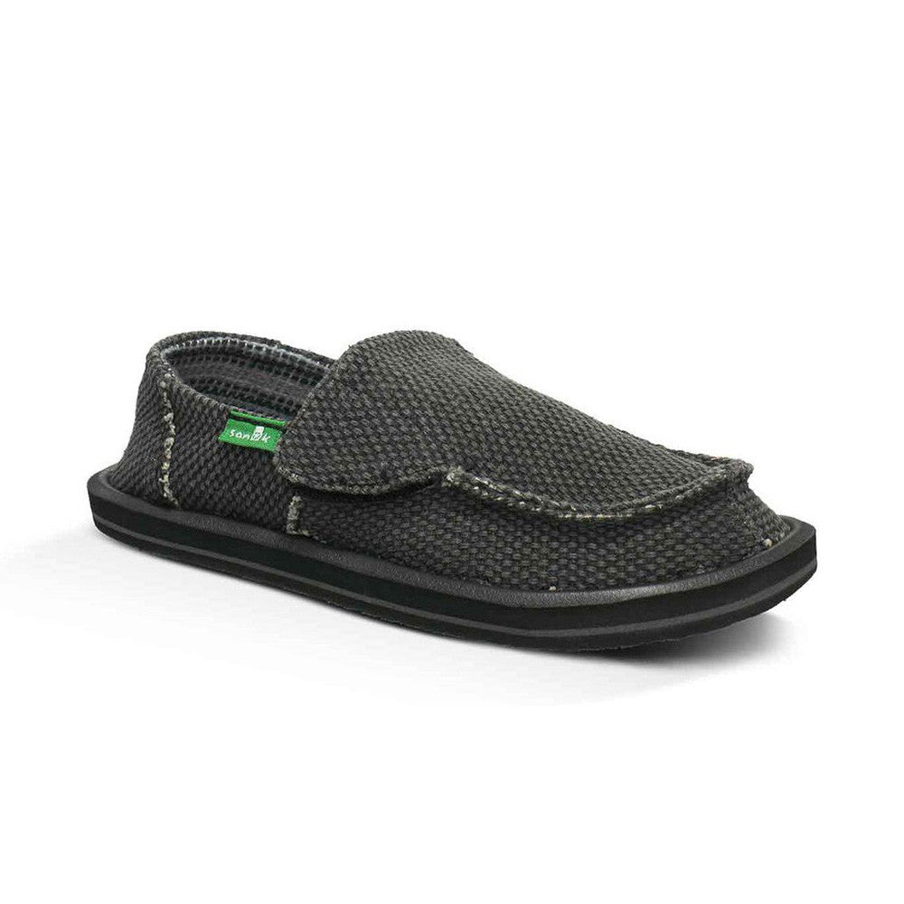 Sanuk Youth Vagabond Sidewalk Surfers - Black | Moment Surf Company Sanuk Youth Vagabond Sidewalk Surfers - Black | Moment Surf Company