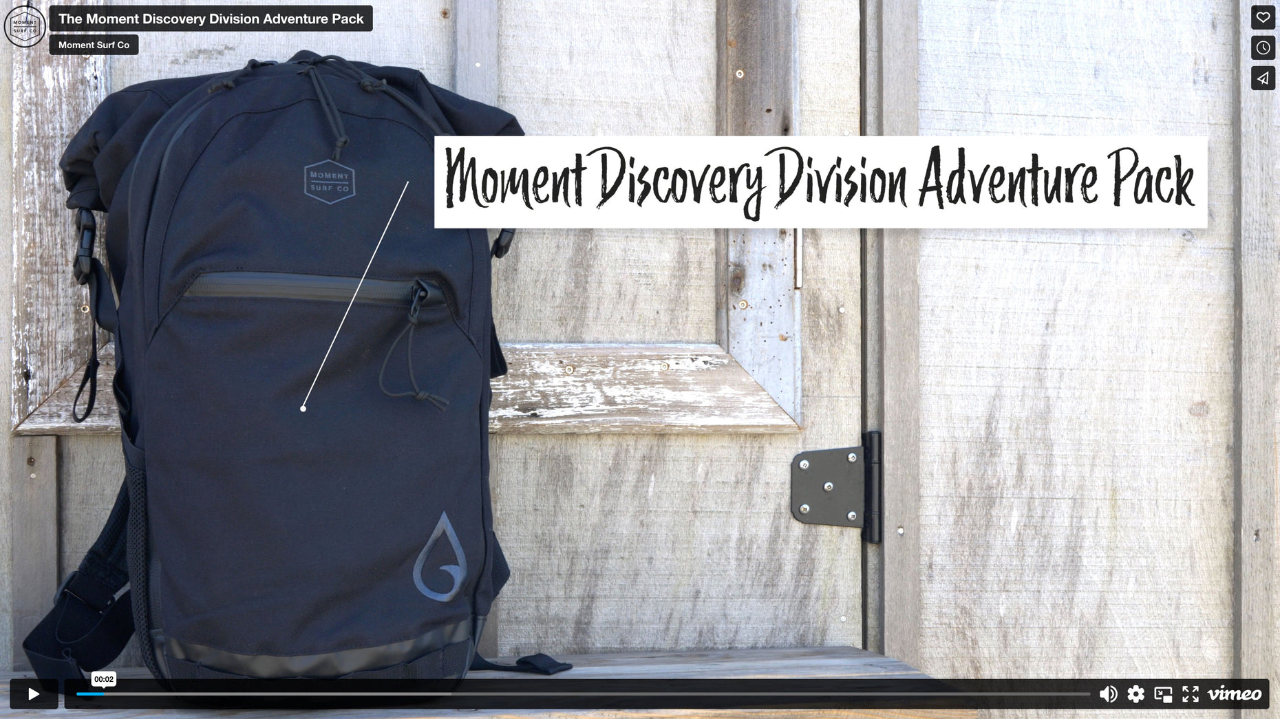 Moment Discovery Division Adventure Pack | Moment Surf Company