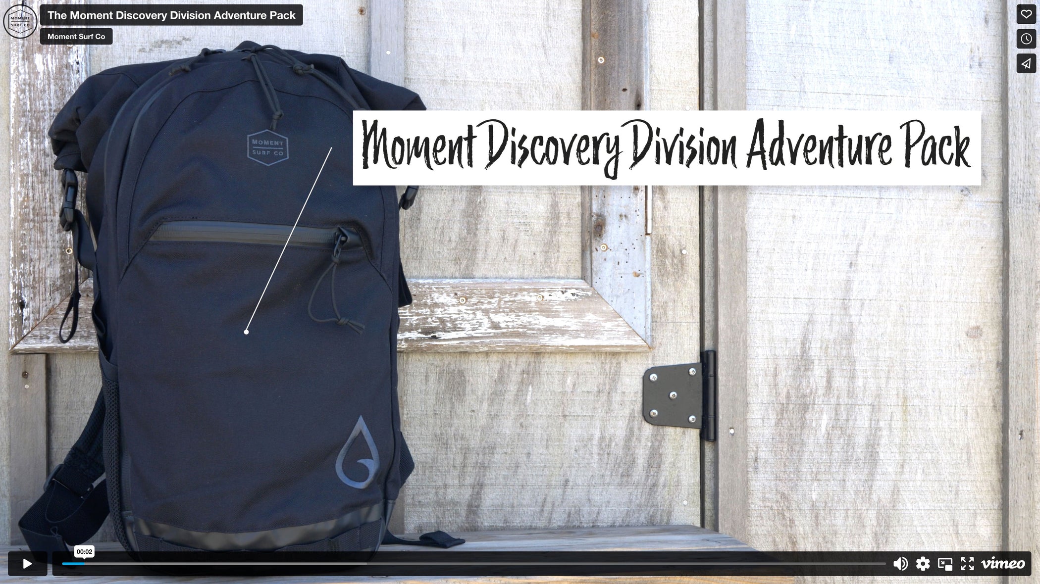 Moment Discovery Division Adventure Pack | Moment Surf Company