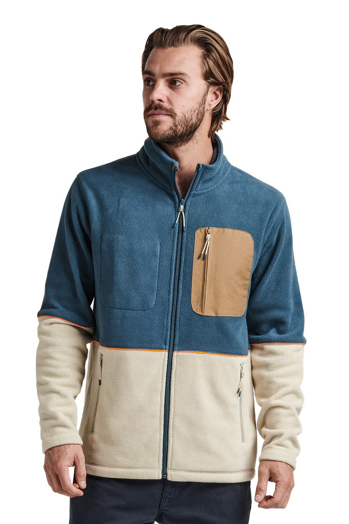 Roark Revival Landfall Fleece - Deep Blue | Moment Surf Company