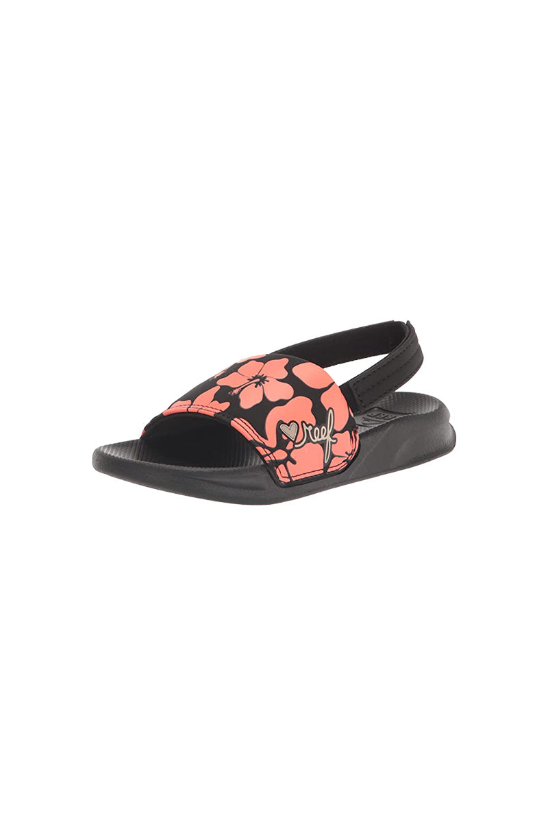 Reef Little One Slide Sandals - Hibiscus Coral | Moment Surf Company