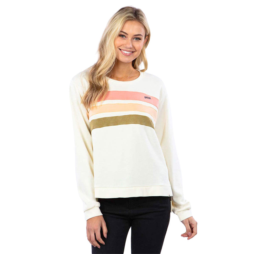 Rip Curl Costa Crew - Off White | Moment Surf Company