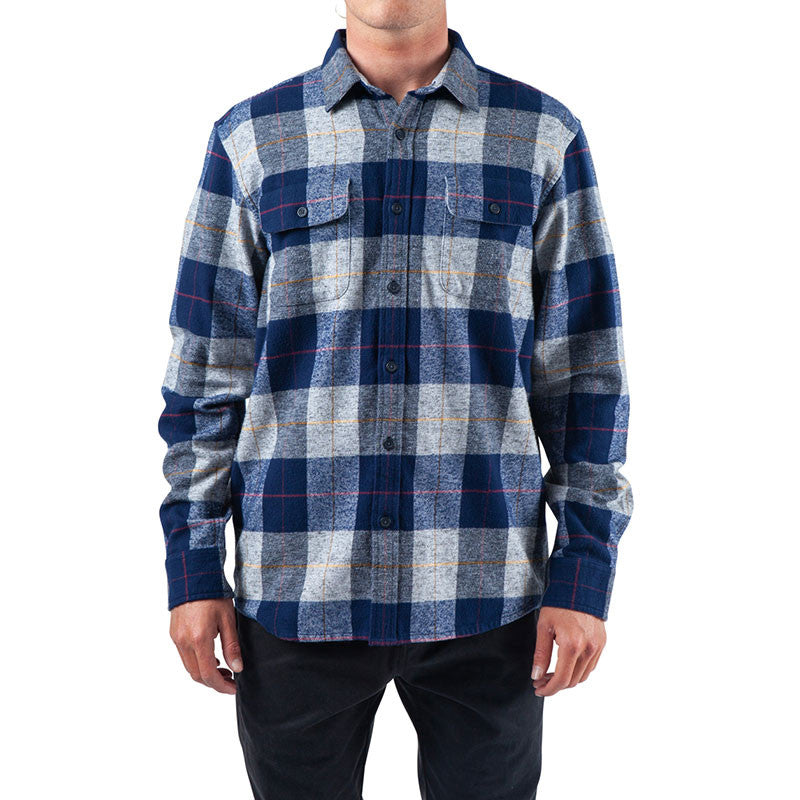 Rip Curl Shoreline Flannel - Navy | Moment Surf Company