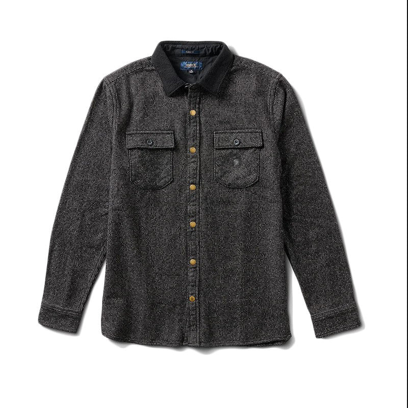 Roark Revival Nordsman Cotton Flannel - Charcoal | Moment Surf Company