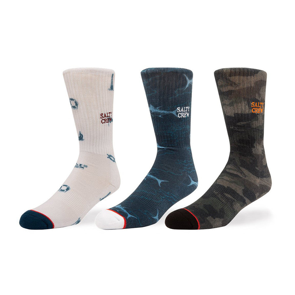 Salty Crew Cruiser Sock 3 Pack | Moment Surf Company