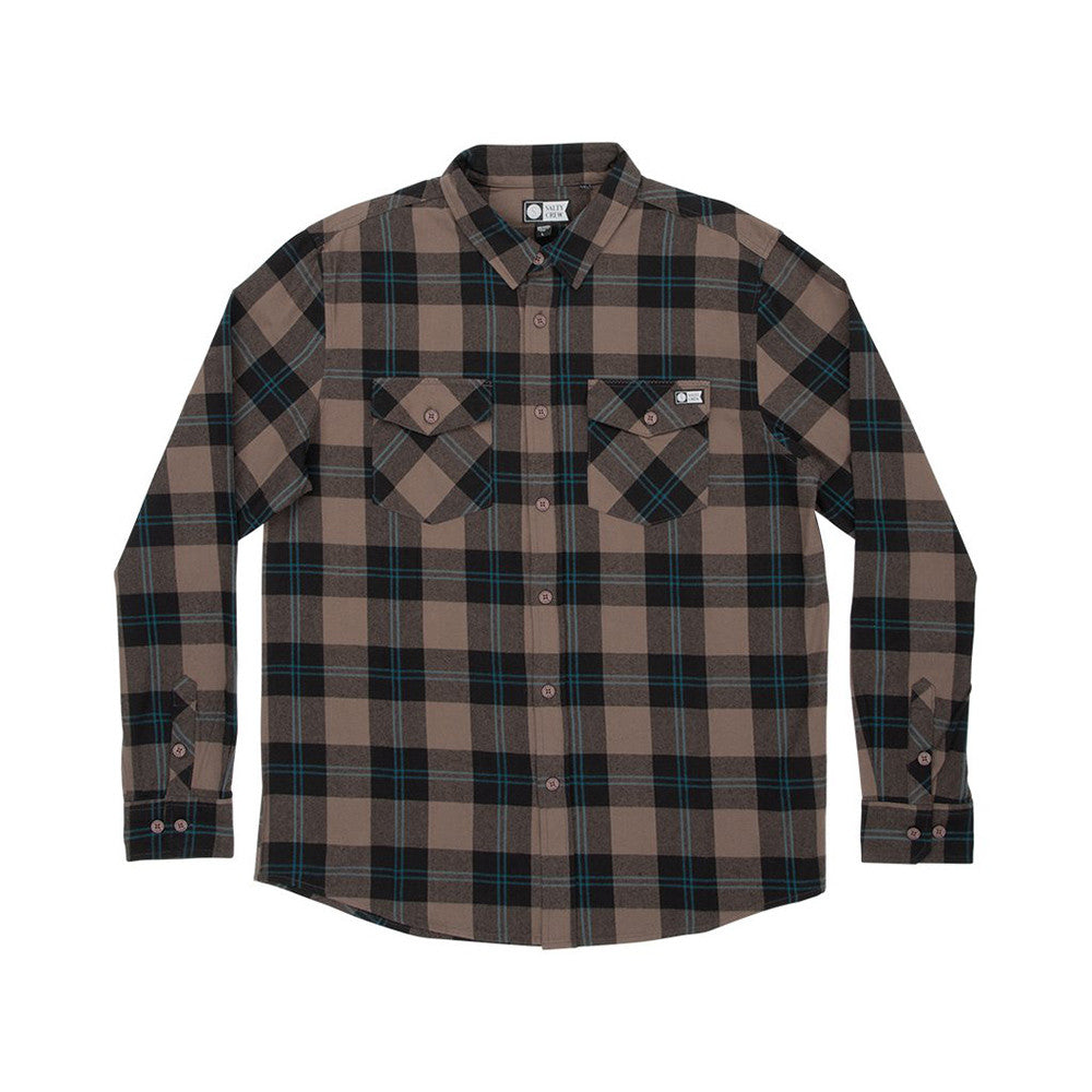 Salty Crew Inshore Flannel - Tan | Moment Surf Company