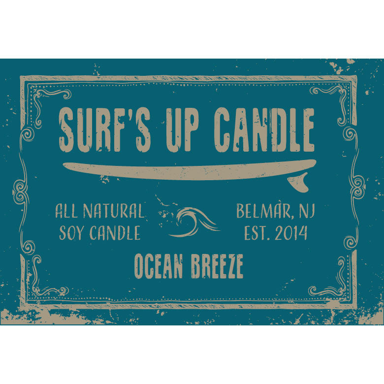 Surfs Up Candle 16oz Mason Jar Candle - Ocean Breeze | Moment Surf Company