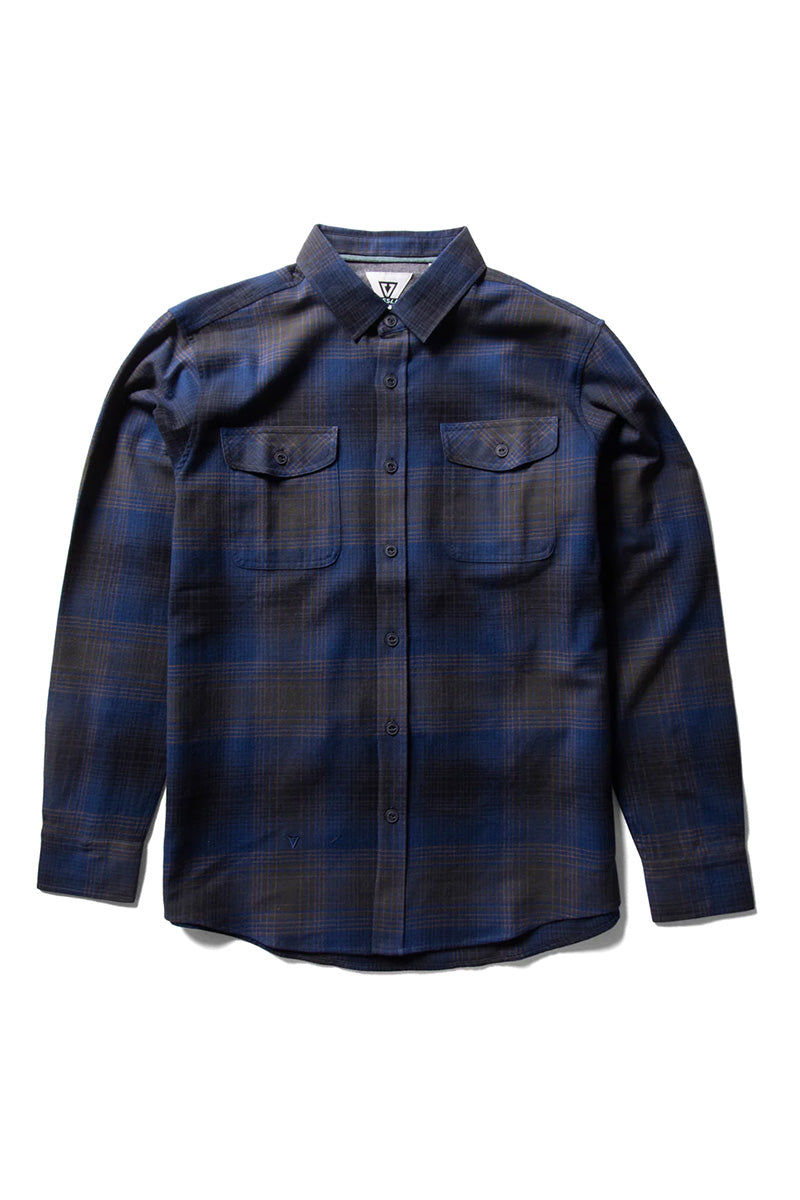 Vissla Central Coast Flannel - Black | Moment Surf Company